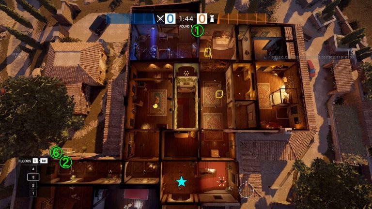 【R6S】VILLA（ヴィラ）のカメラ位置と全体マップ - Raison Detre - ゲームやスマホの情報サイト