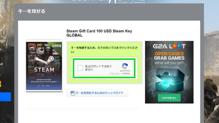 【G2A】Steam Gift Cardを安く購入する方法【Steamウォレット】