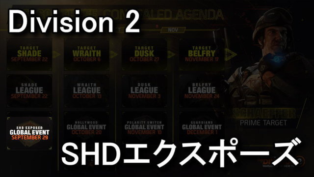 【Division 2】SHDエクスポーズの攻略方法【チャレンジまとめ】 - Raison Detre - ゲームやスマホの情報サイト