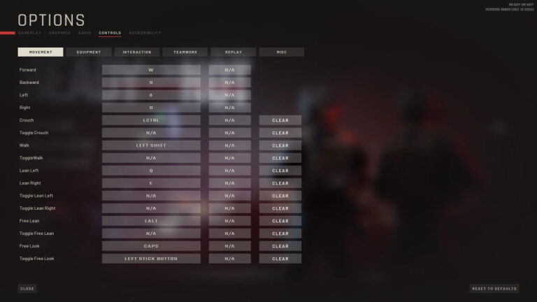 【Ready or Not】キーボード設定と日本語の対応状況【操作方法】 - Raison Detre - ゲームやスマホの情報サイト