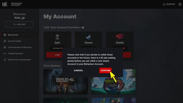 【DbD】Behaviourアカウントの作成方法【Steam連携】 - Raison Detre - ゲームやスマホの情報サイト