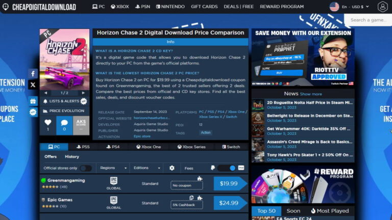 【Horizon Chase 2】安く買う方法【価格比較】 - Raison Detre - ゲームやスマホの情報サイト